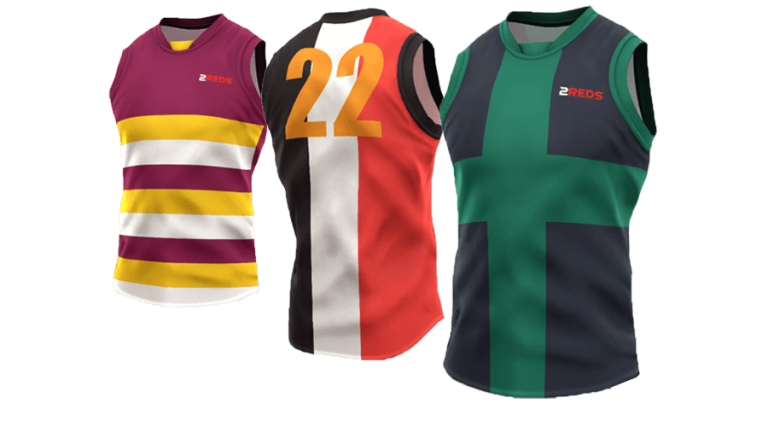 Custom Australian Rules Football Uniforms and Clothing - 2Reds