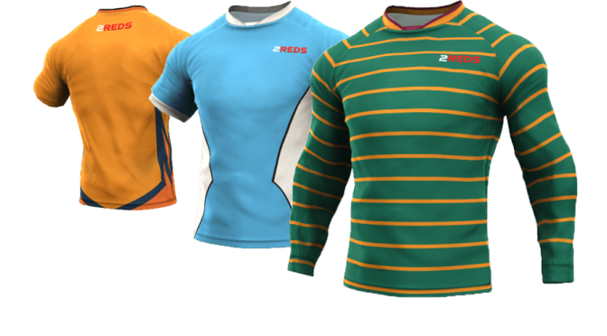 Custom Rugby League Uniforms and Clothing - 2Reds
