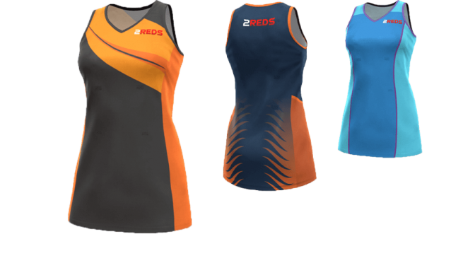 Custom Netball Uniforms and Clothing - 2Reds