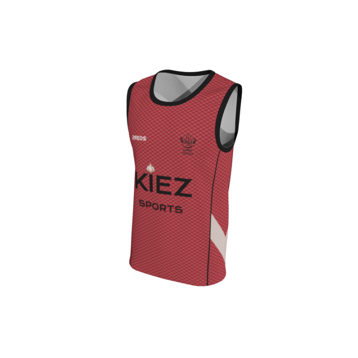 All Apparel 12 Deep Crew Neck Singlet. (x 12) - 2Reds