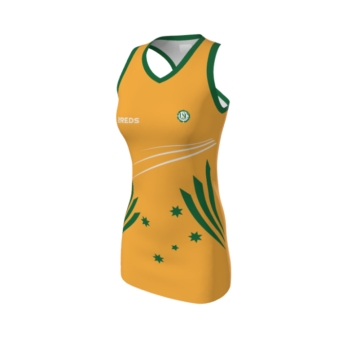 All Apparel 15 Netball Bodysuit (V-Neck). (x 15) - 2Reds